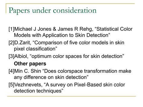 Ppt Color Space For Skin Detection A Review Powerpoint Presentation