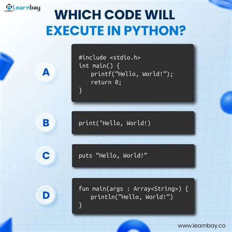 which code will execute in python