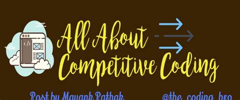 All About Competitive Coding Dev Community