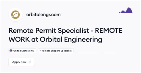 Remote Permit Specialist Remote Work Job At Orbital Engineering