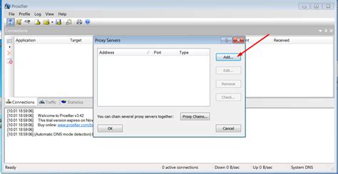 how to use proxifier hydraproxy