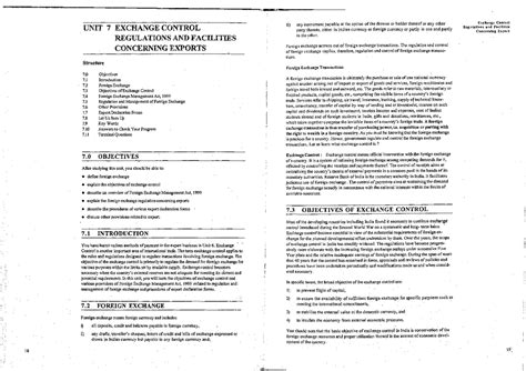 Block 2 IBO 4 Unit 2 Exchange Control Regulations And Facilities Concerning Exports Foreign