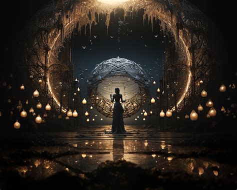 Premium AI Image Psychedelic Conceptual Cognitive Illustration Human Development Time