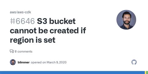 S3 Bucket Cannot Be Created If Region Is Set · Issue 6646 · Awsaws Cdk · Github