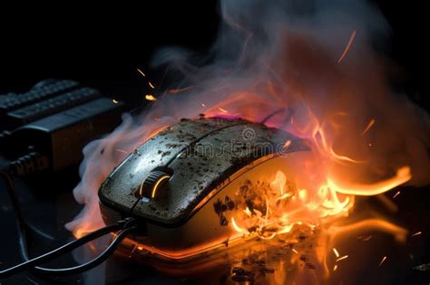 Dramatic Scene Of Computer Components Undergoing Intense Overclocking
