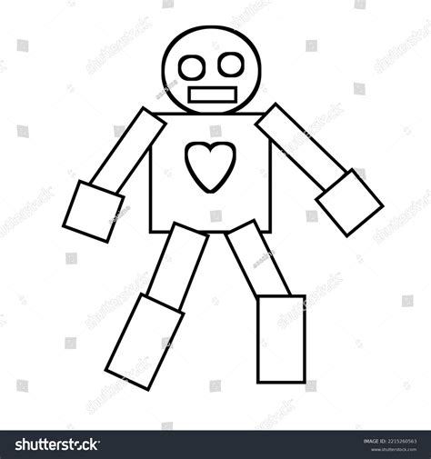 How To Draw A Robot With Shapes