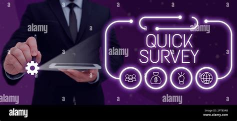 Text Caption Presenting Quick Survey Concept Meaning Conduct Fast Check On Condition Value
