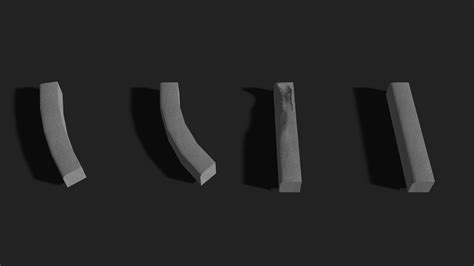 3d Model Modular Curb Vr Ar Low Poly Cgtrader