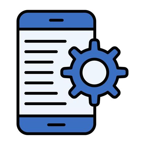 Premium Vector Application Setting Flat Illustration