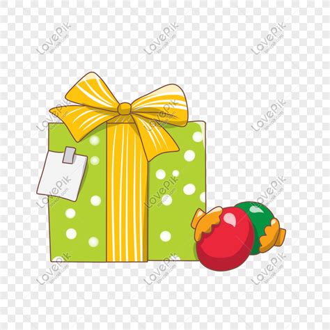 만화 손으로 그린 크리스마스 선물 일러스트 레이션 Png 일러스트 무료 다운로드 Lovepik