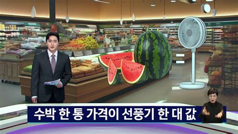 수박 한통 선풍기 한 대 값