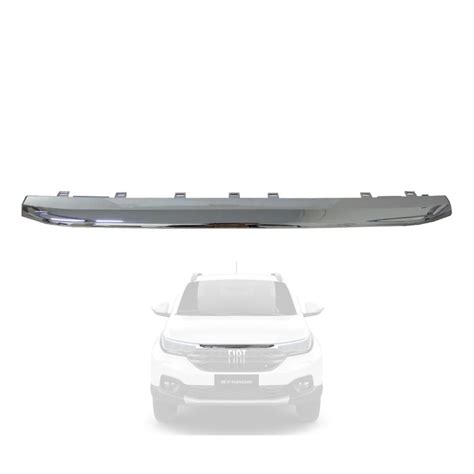 Moldura Friso Cromado Parachoque Fiat Nova Strada 2020 2023 Autorizada