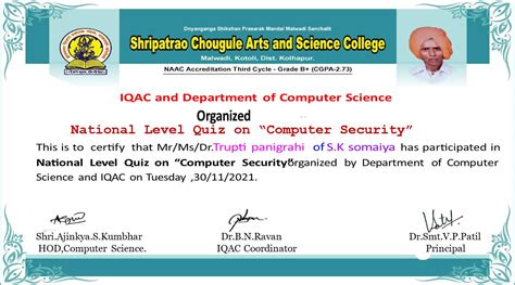 Trupti Panigrahi On Linkedin Cybersecurity Certification