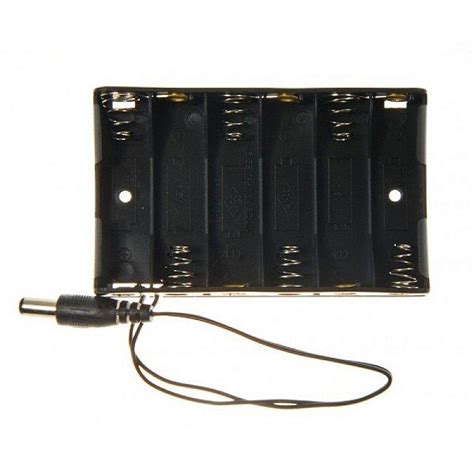 Suporte Para 6 Pilhas Aa Com Plug P4 Para Arduino Baú Da Eletrônica Baú Da Eletrônica