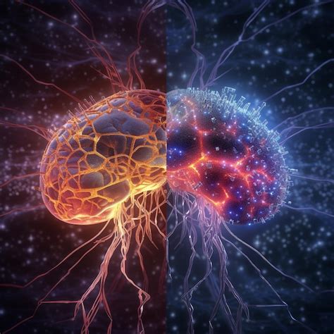 Premium Ai Image Brain Intricate Neural Web Complex Nervous System Closeup Of Cell Highlight