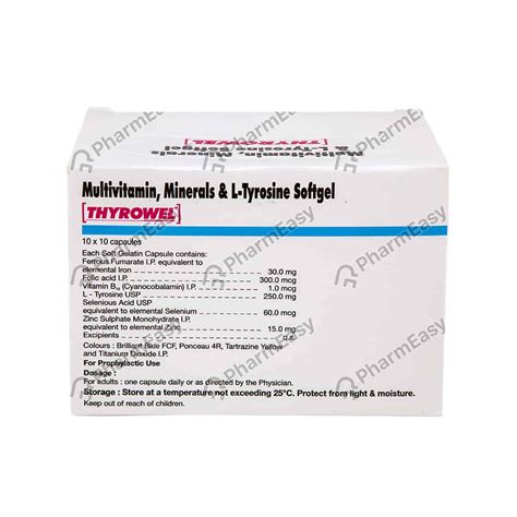 Buy Thyrowel Capsule Online At Flat 18 Off Pharmeasy