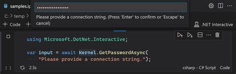 Interactivedocsinput Promptsmd At Main · Dotnetinteractive · Github