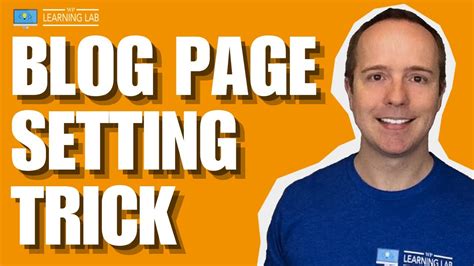 How To Set A Blog Page In Wordpress Start Your Blogging Adventure Today Youtube