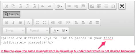 Spell Checking CKEditor How To Deactivate Spellcheck In Source View Stack Overflow
