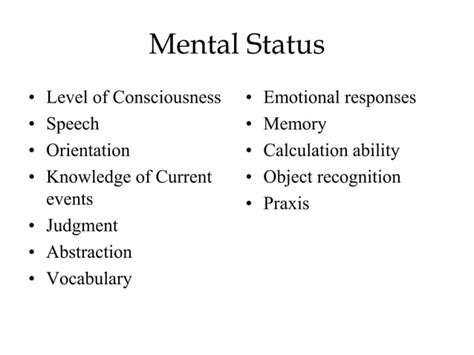 Neurological Assessment Ppt