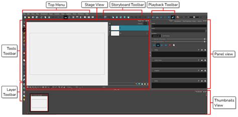 Storyboard Pro 22 Online Help About The User Interface