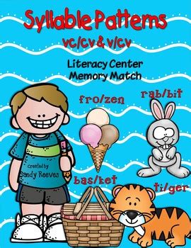 Syllable Patterns VC CV And V CV Literacy Center By Second Chance
