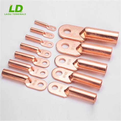 Copper Compression Terminals Tubular Cable End Lug For Cable Terminal
