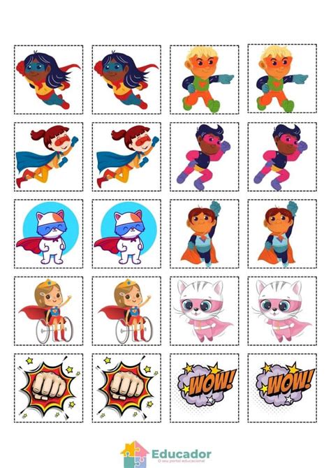 Jogo Da Memória Para Imprimir Diversos Modelos Educador