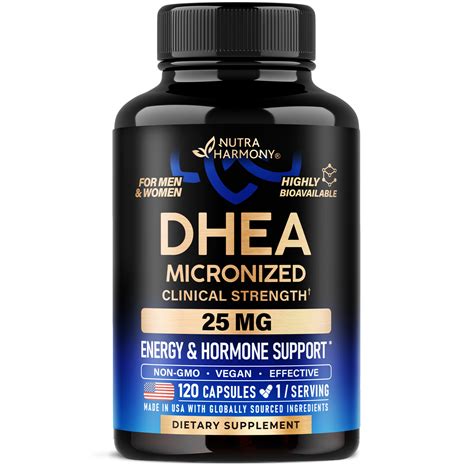 Dhea Supplement 25mg — Micronized For Energy And Balance Nutraharmony