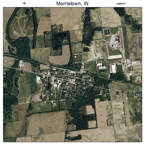 Aerial Photography Map Of Morristown In Indiana