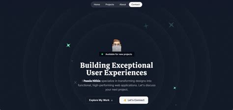 Pasula Nithin On Linkedin Webdevelopment Frontenddeveloper Portfolio Reactjs Nextjs