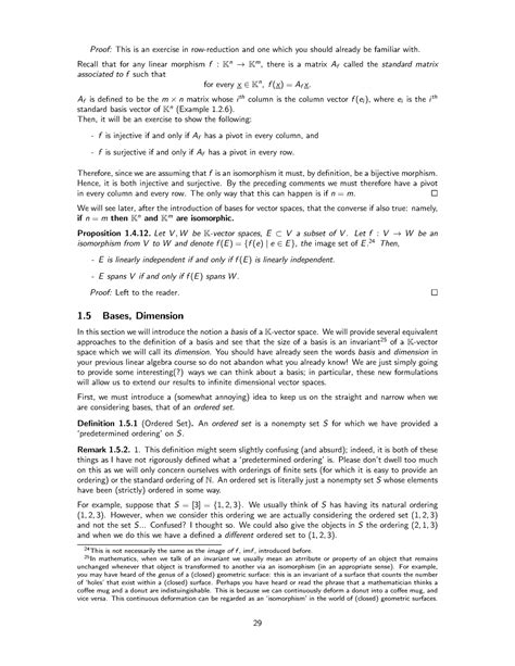 Basis Linear Algebra Proof This Is An Exercise In Row Reduction And One Which You Should