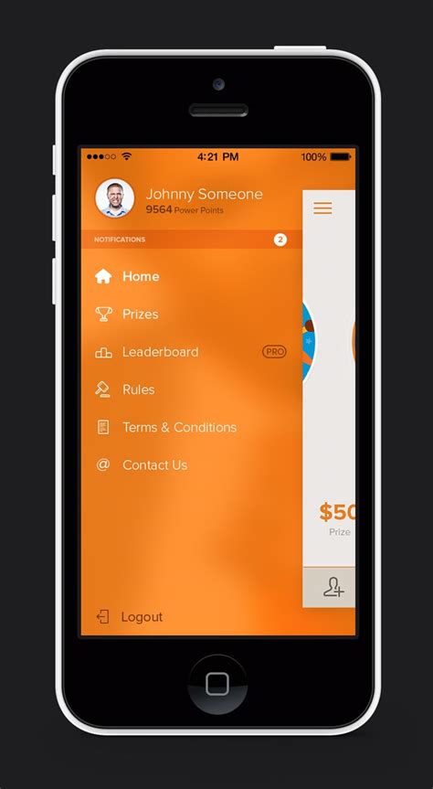 7 Best Hamburger Menu UI Images On Pinterest App Design Mobile Design And Application Design