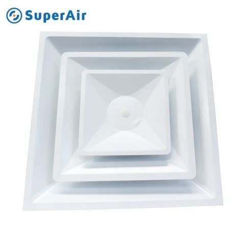 Aluminum Air Diffuser Square Ceiling Diffuser Hvac Duct Fittings Air Conditioning