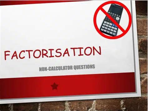 Maths Igcse Topic 02 08 Factorisation 0607