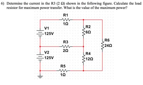 Solved Determine The Current In The R Ohm Shown In The Chegg Com