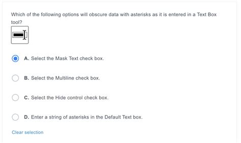 Solved Which Of The Following Options Will Obscure Data With