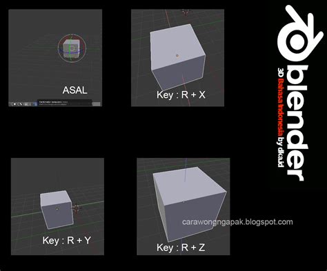 Cara Membuat Animasi 3d Move Rotate Scale Pada Software Blender 3d