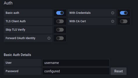 Grafana Not Passing Credentials To Datasource · Issue 46947 · Grafana