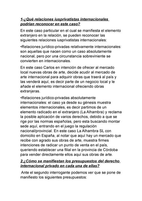 Tp 1 Derecho Internacional Priv 1 ¿qué Relaciones Iusprivatistas