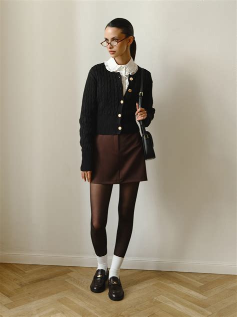 Прямая юбка мини с отрезным поясом Lichi Online Fashion Store