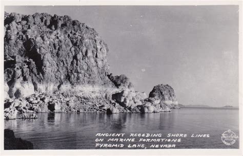 Nevada Pyramid Lake Ancient Receding Shore Lines On Marine Formations