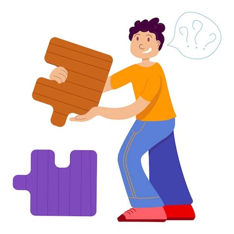 Premium Vector Guy Solving A Problem