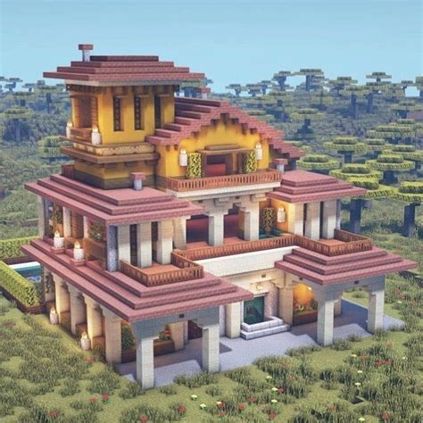 Banana L Minecraft Builds On Instagram “a Beautiful Minecraft Mansion
