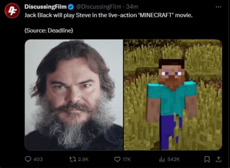 We Went From Jason Momoa Playing Steve To Pedro Pascal And Now Jack Black R Phoenixsc