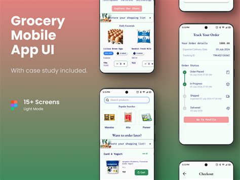 Grocery Mobile App Ui By Sanjana Singiri Srinivas On Dribbble