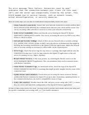 Troubleshooting Recv Failure Connection Reset By Peer Error Course Hero