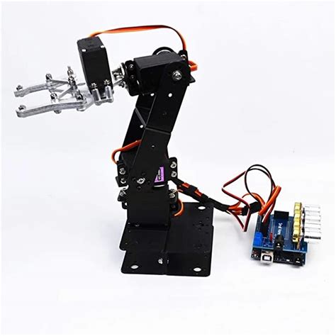 4dof Aluminium Metal Robot Arm Diy Robotic Claw Ar Vicedeal
