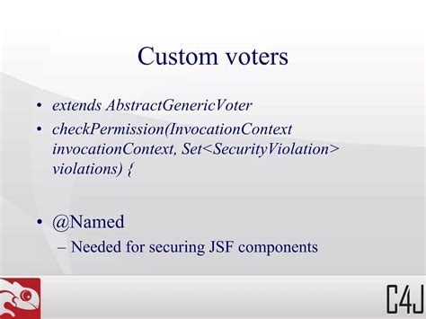 octopus framework permission based security framework for java ee ppt