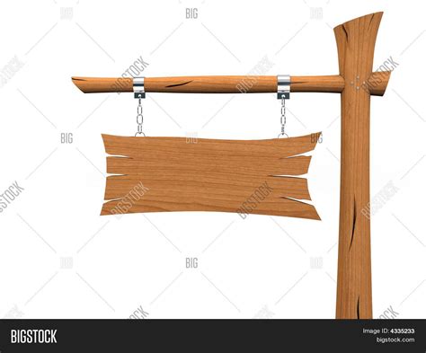 Blank Wooden Sign Board